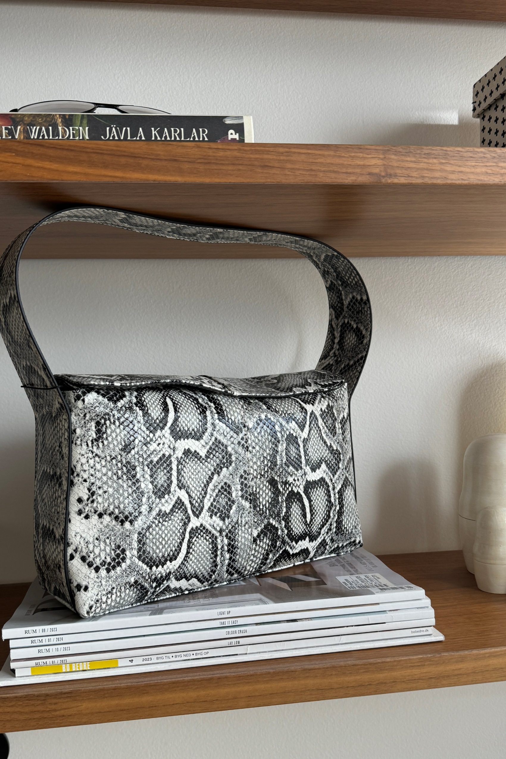 Stockh lm Studio Mathilde Bag Snake Print | MQ Marqet