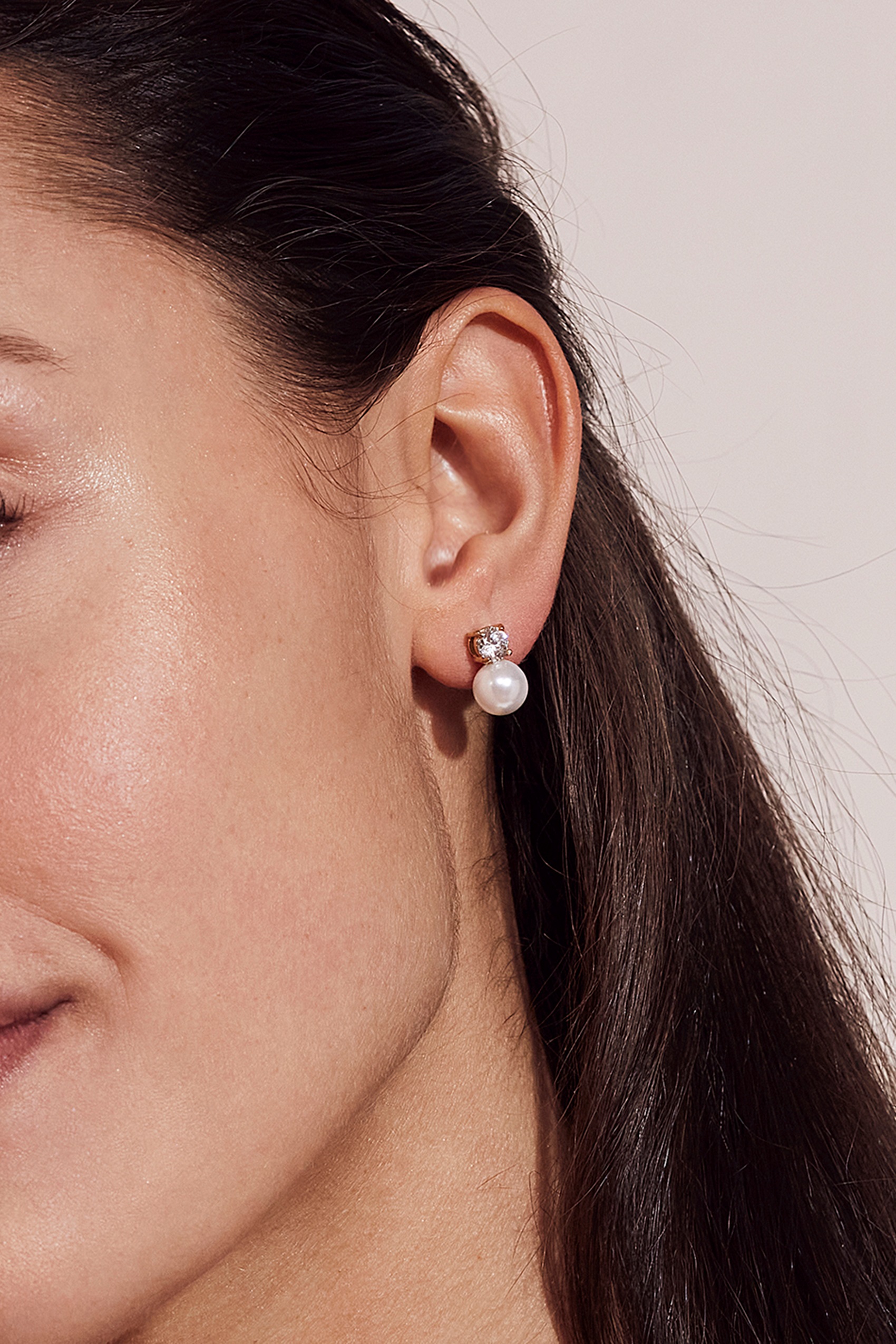 Edblad Luna Studs L Gold Gold | MQ Marqet