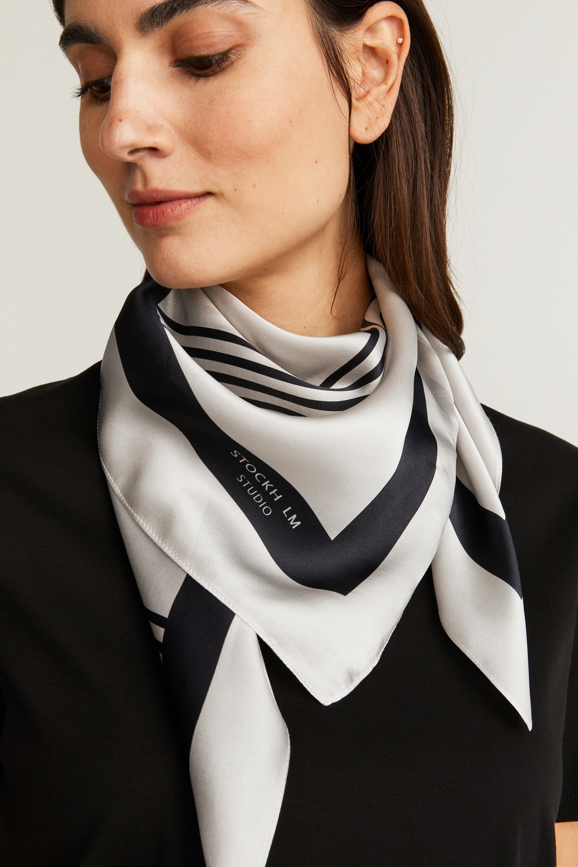 Stockh lm Studio Heather Silk Scarf Print | MQ Marqet