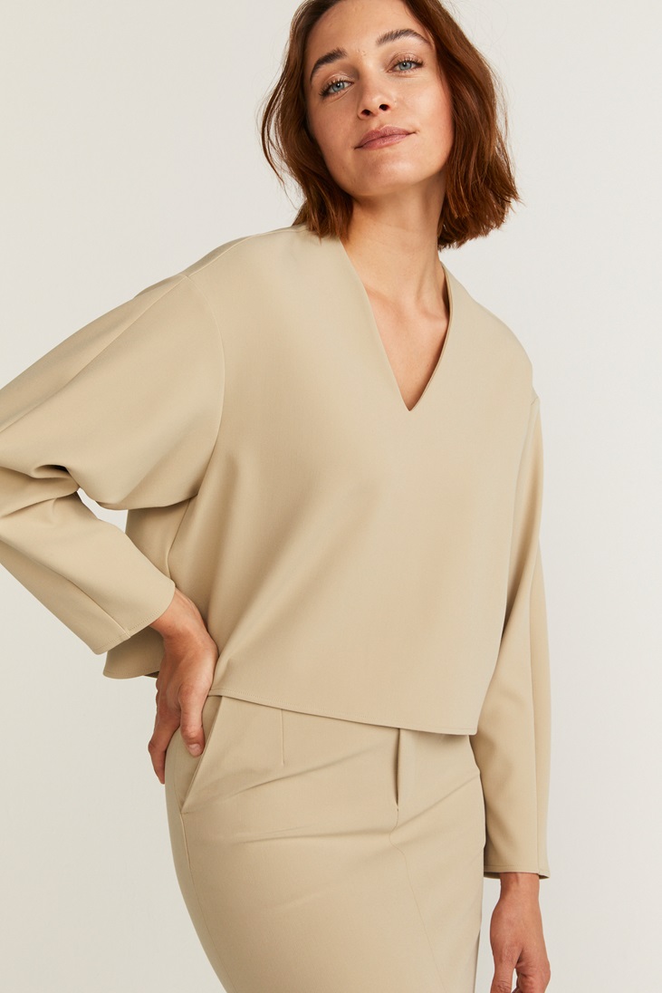 Stockh lm Studio Dionne Blouse Beige | MQ Marqet