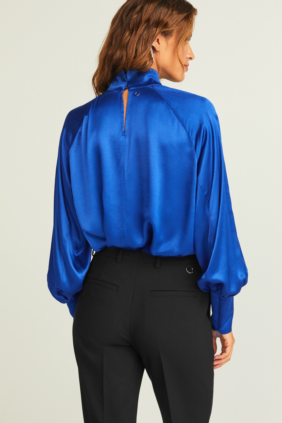 Stockh lm Studio Neneh Blouse Solidate Blue | MQ Marqet