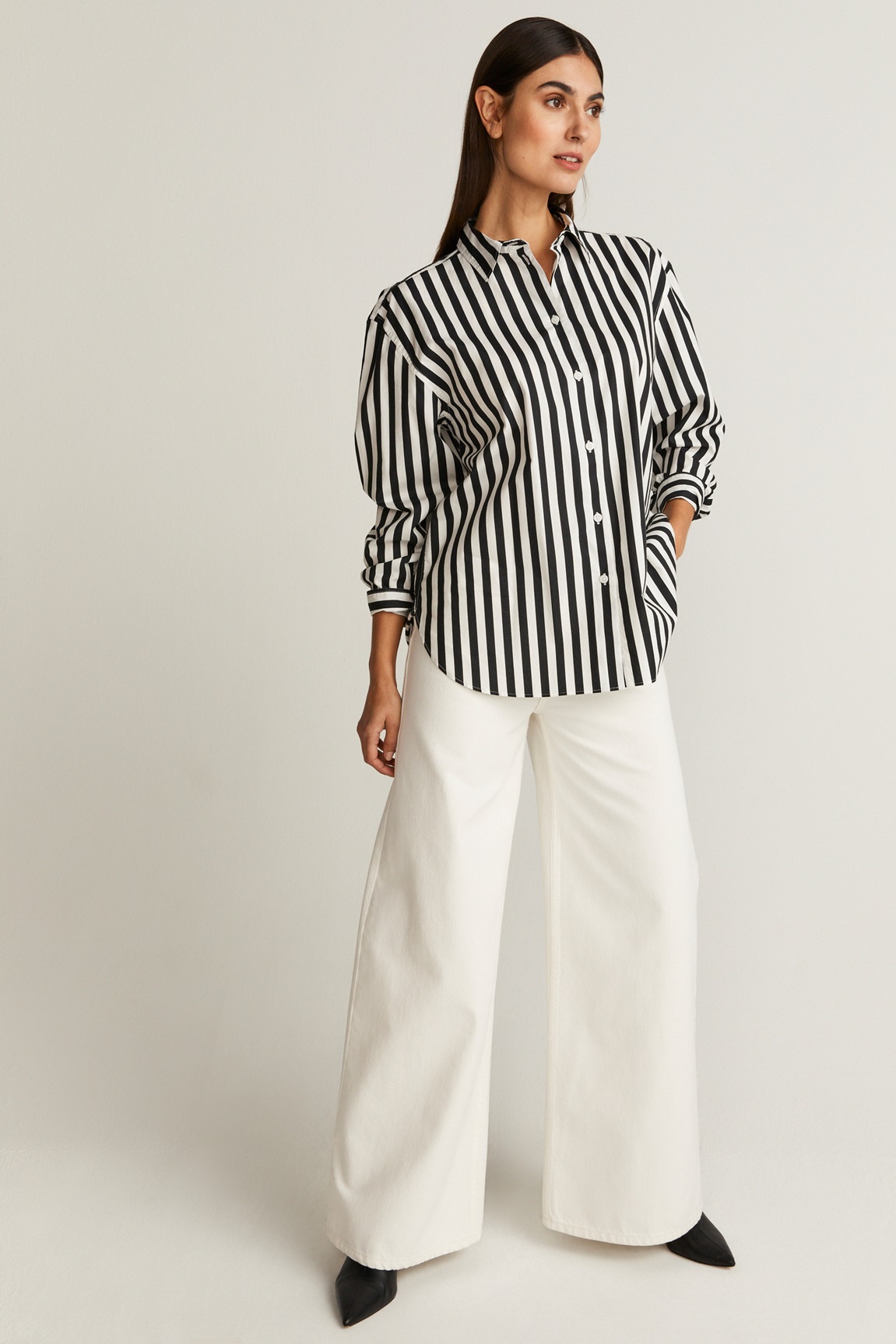 Stockh lm Studio Destiny Denim Trousers Offwhite | MQ Marqet