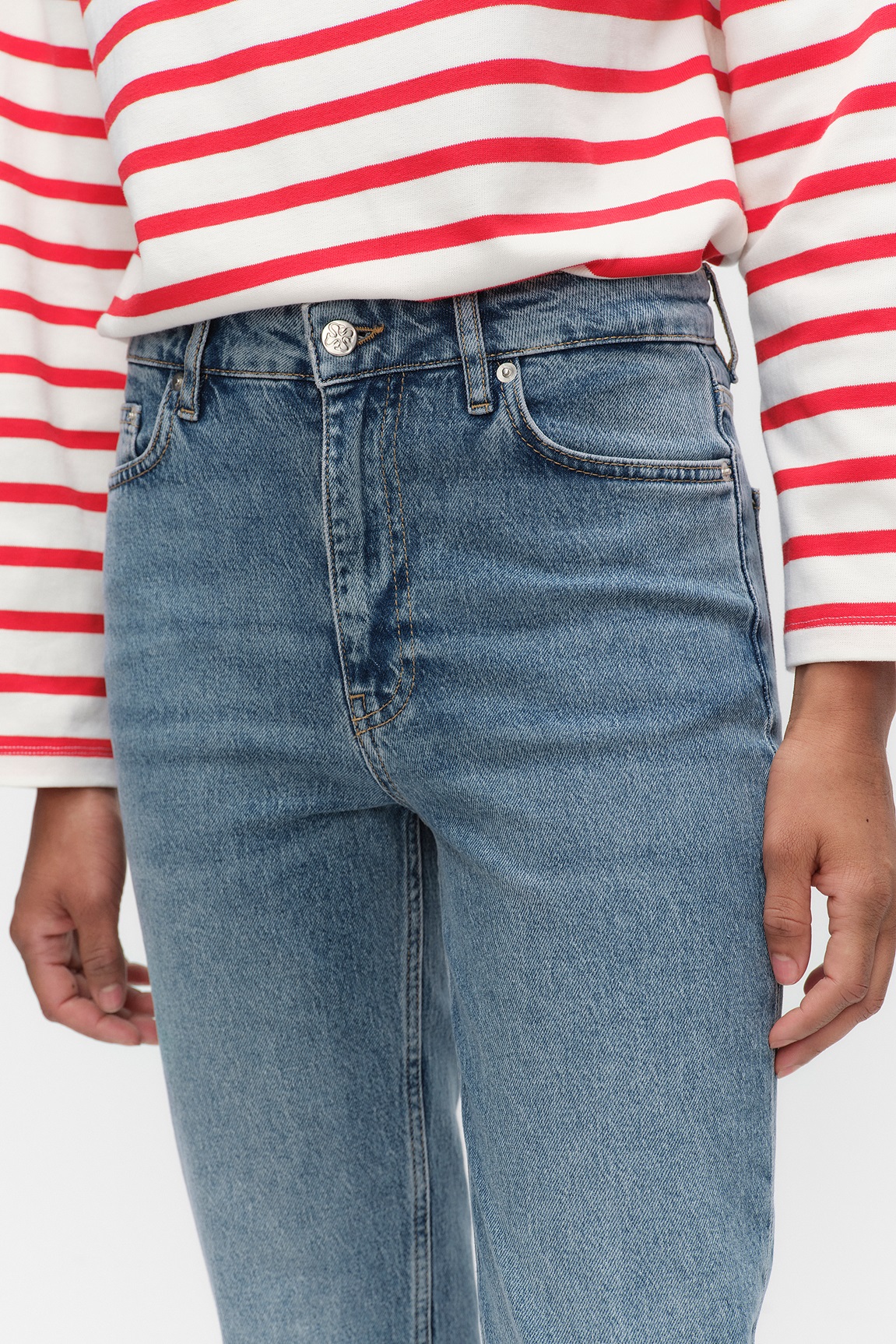 Stockh lm Laura Denim Trousers Light Blue Wash | MQ Marqet