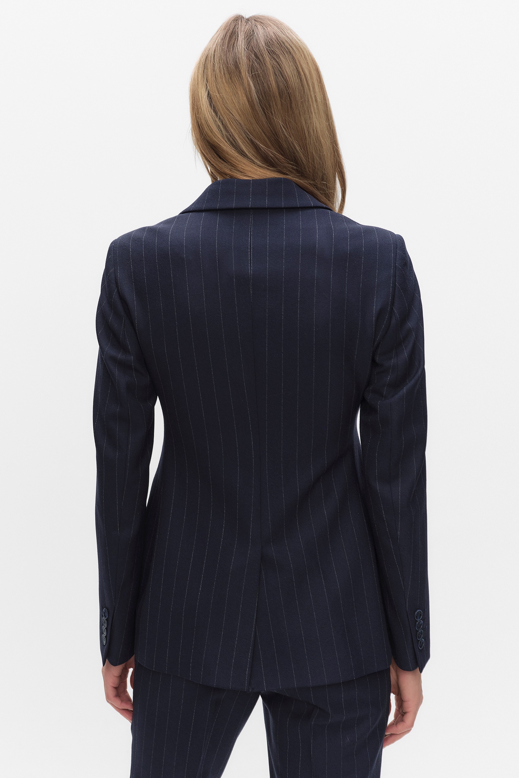 Stockh lm Carmen Blazer Navy Pinstripe | MQ Marqet