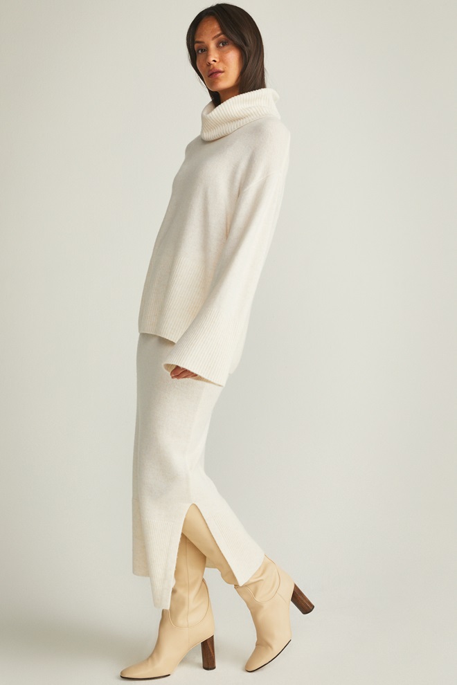 Stockh lm Studio Anouk Knitted Zip Dress Black | MQ Marqet