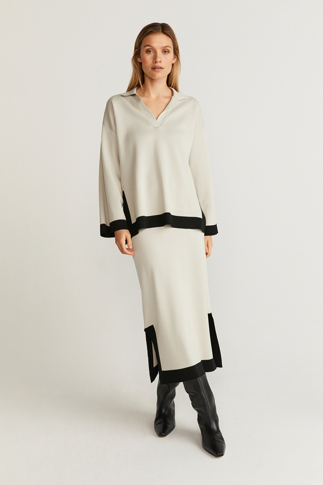 Second Female Allora Knit Skirt Black | MQ Marqet