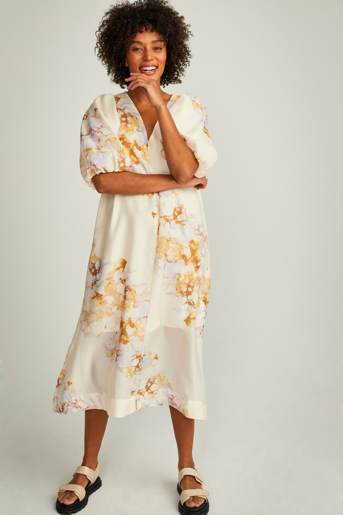 Second Female Angelica Maxi Dress Pearled Ivory | MQ Marqet