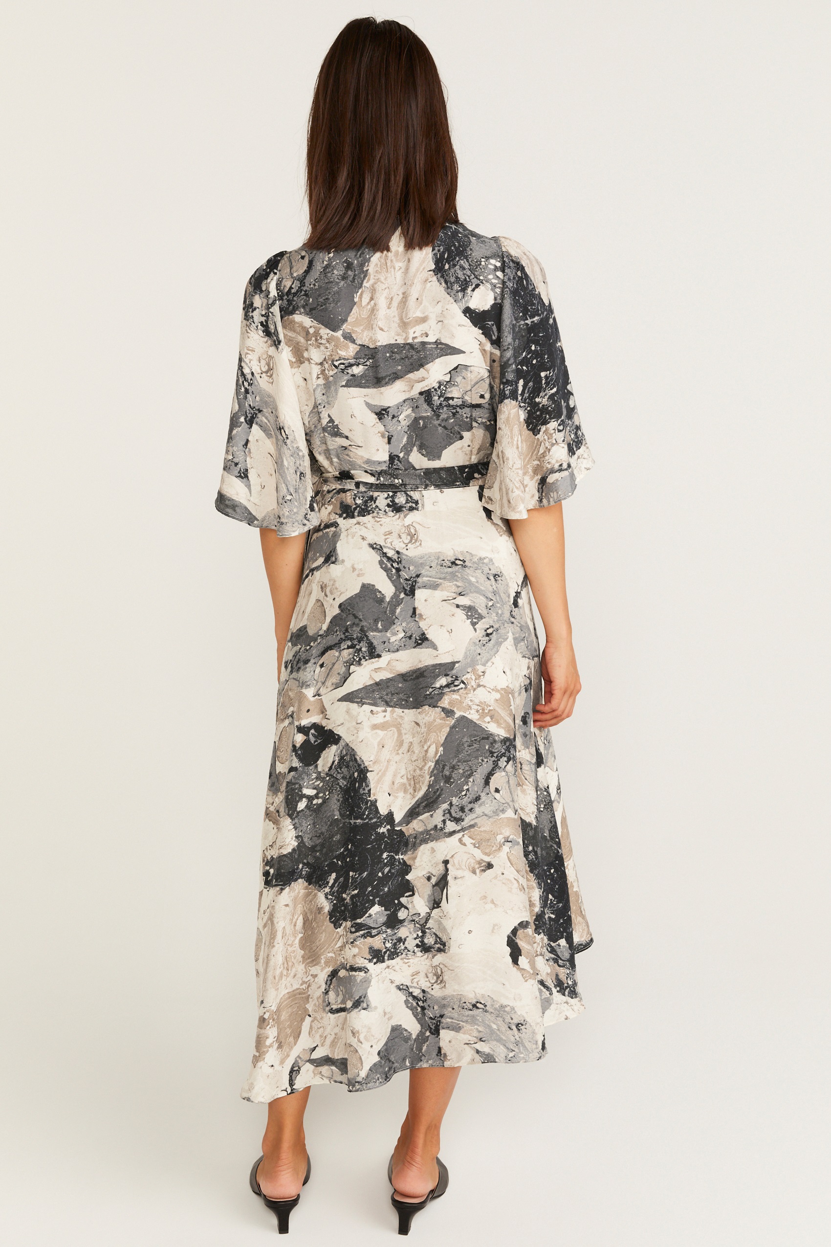 InWear Elitaiw Wrap Dress Graffiti Wal Gr | MQ Marqet