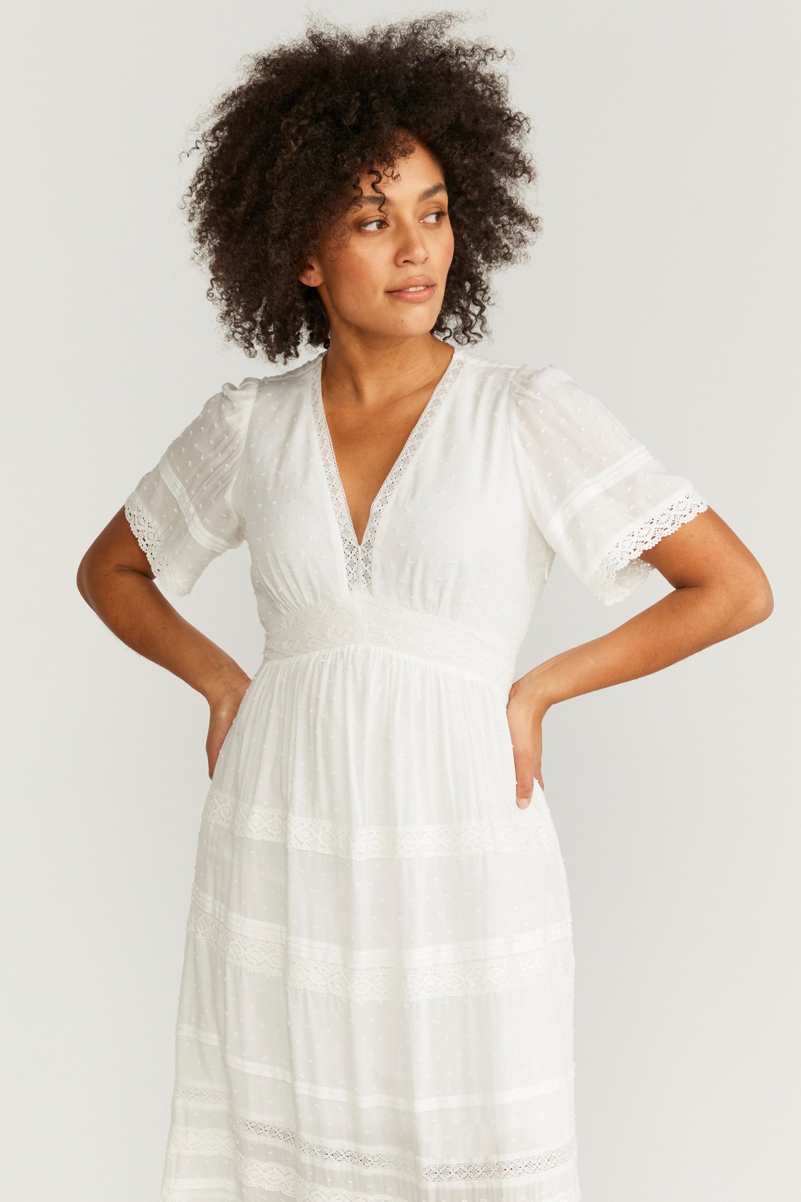 Dobber Jolene Dress White | MQ Marqet