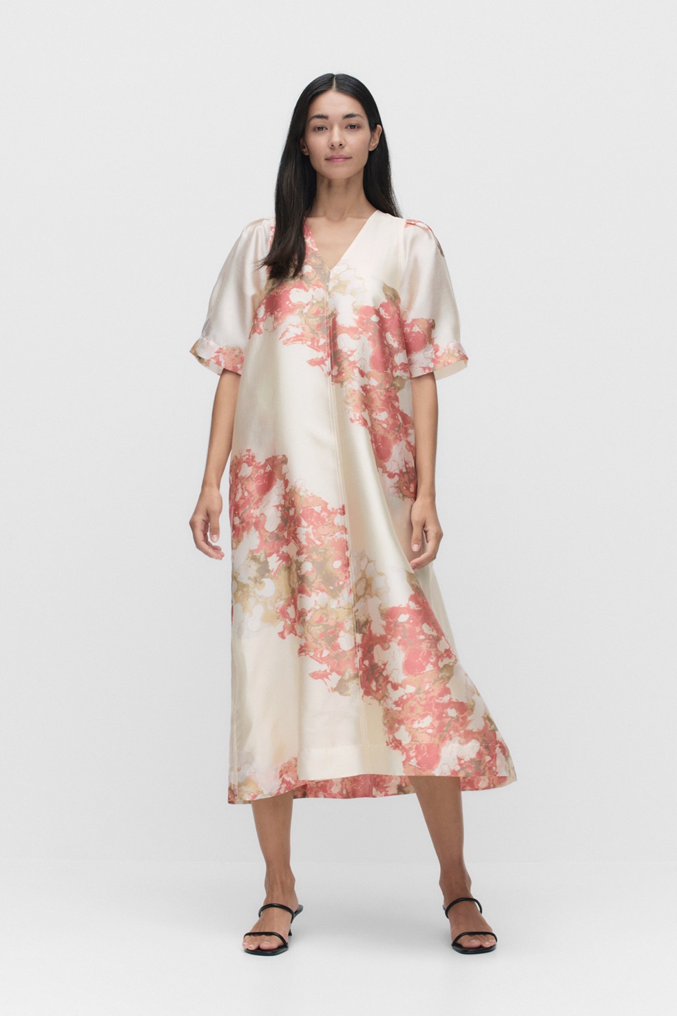 Second Female Lugana Maxi Dress Spiced Coral | MQ Marqet