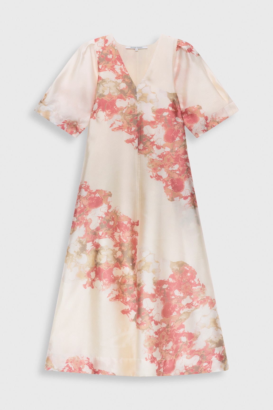 Second Female Lugana Maxi Dress Spiced Coral | MQ Marqet