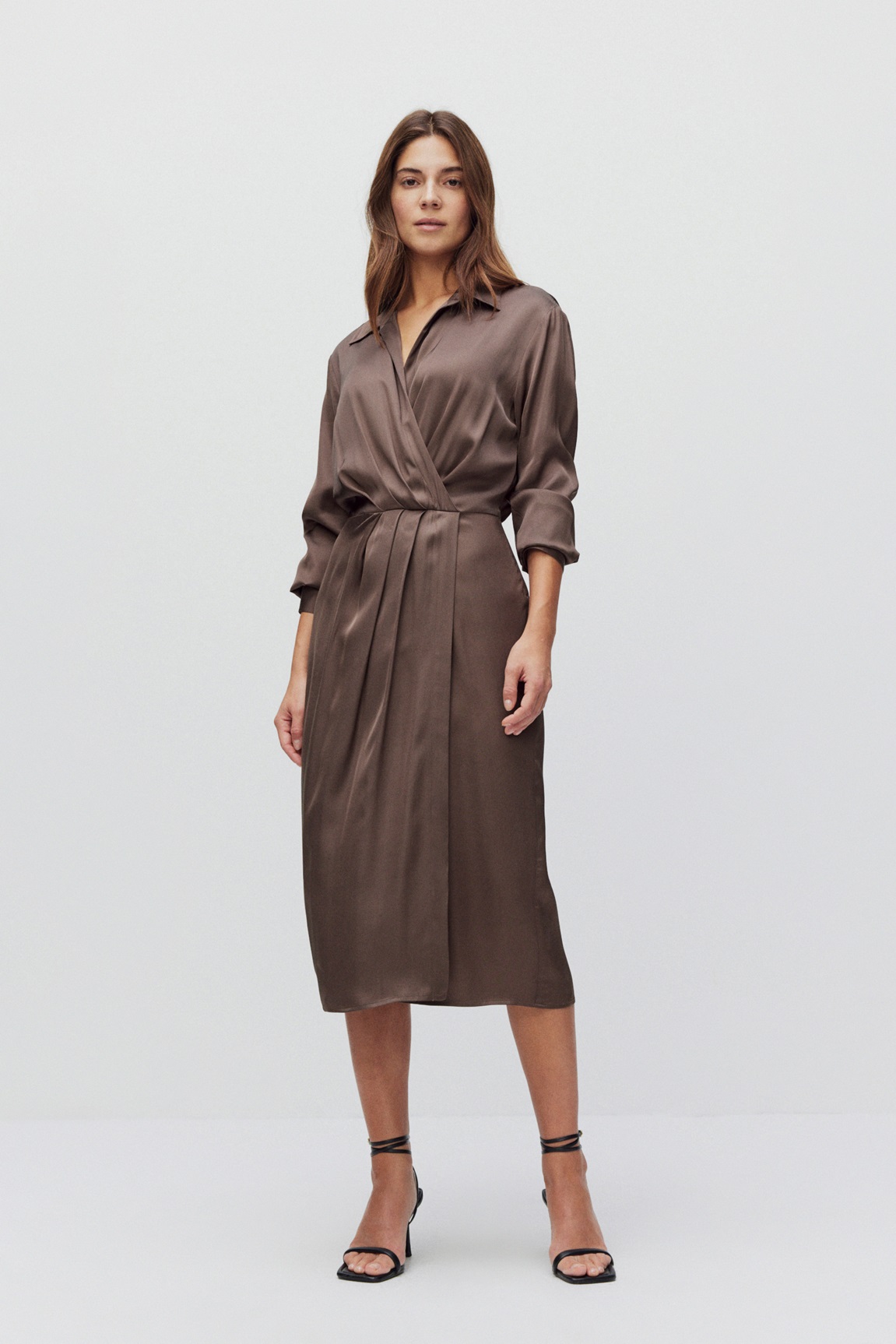 Second Female Galeries Dress Major Brown | MQ Marqet