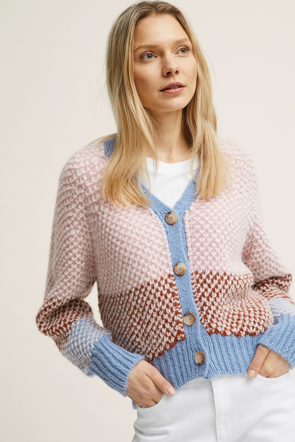 Second Female Berthe Knit Cardigan Light Mahagony | MQ Marqet