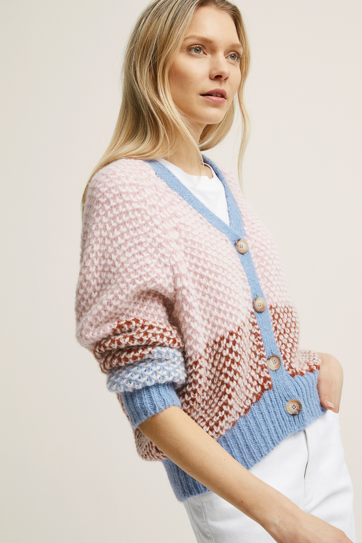 Second Female Berthe Knit Cardigan Light Mahagony | MQ Marqet