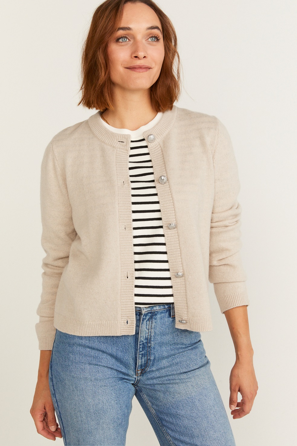 Dobber Esme Cardigan Light Beige | MQ Marqet