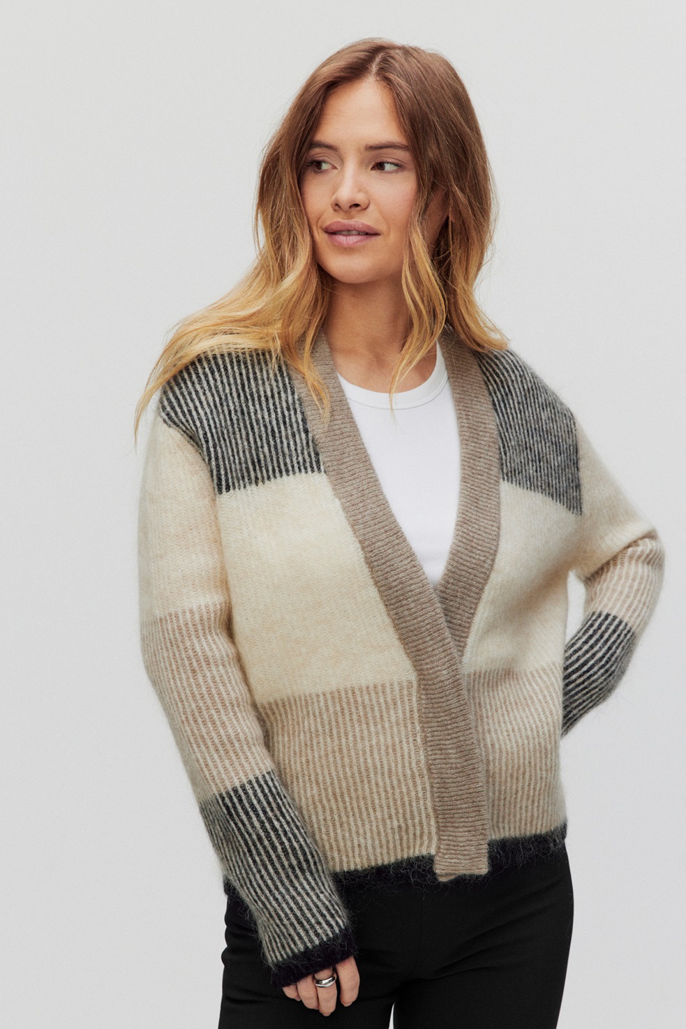 Second Female Timma Knit Cardigan Brazilian Sand | MQ Marqet