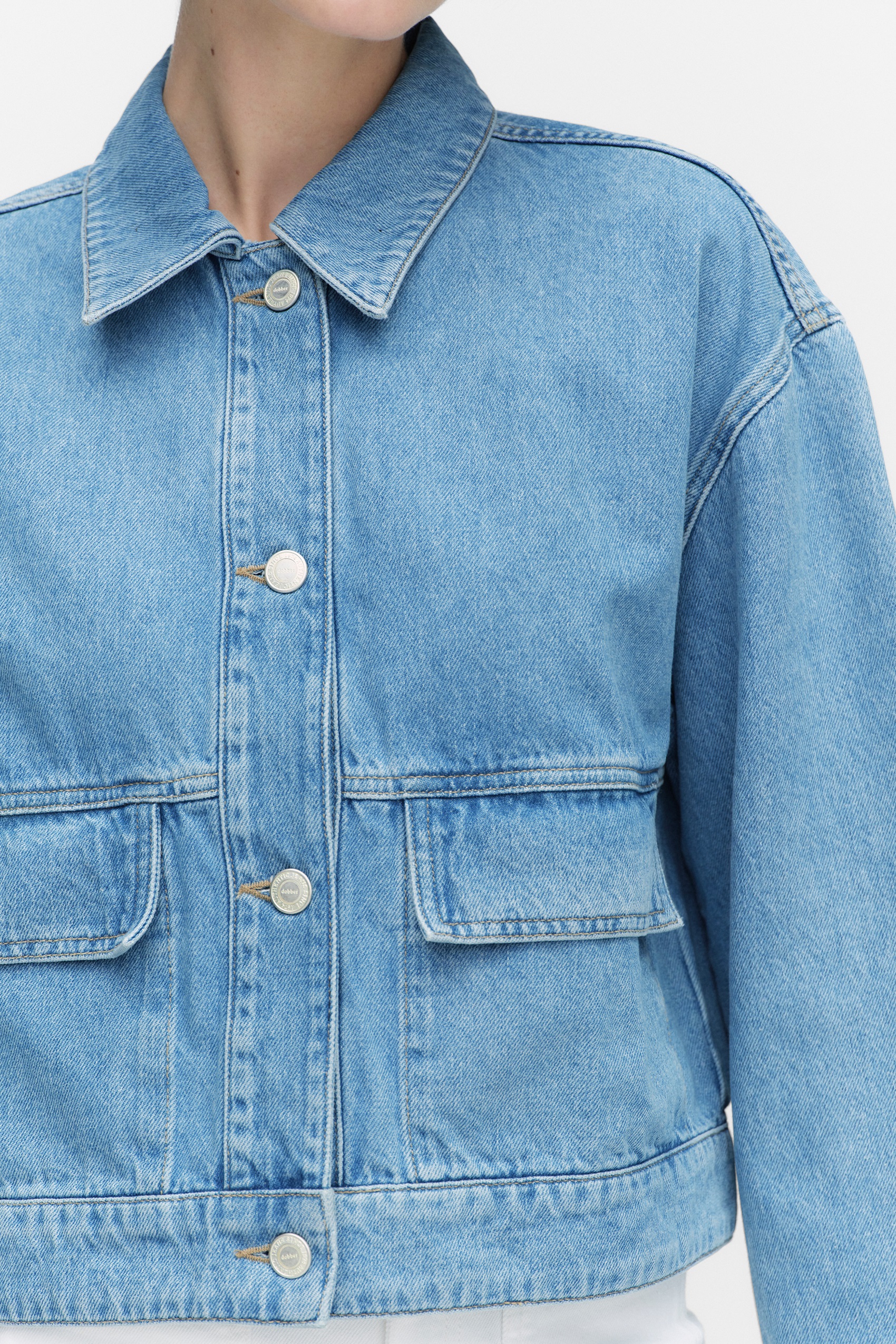 Dobber Gabby Denim Jacket Light Blue Wash | MQ Marqet