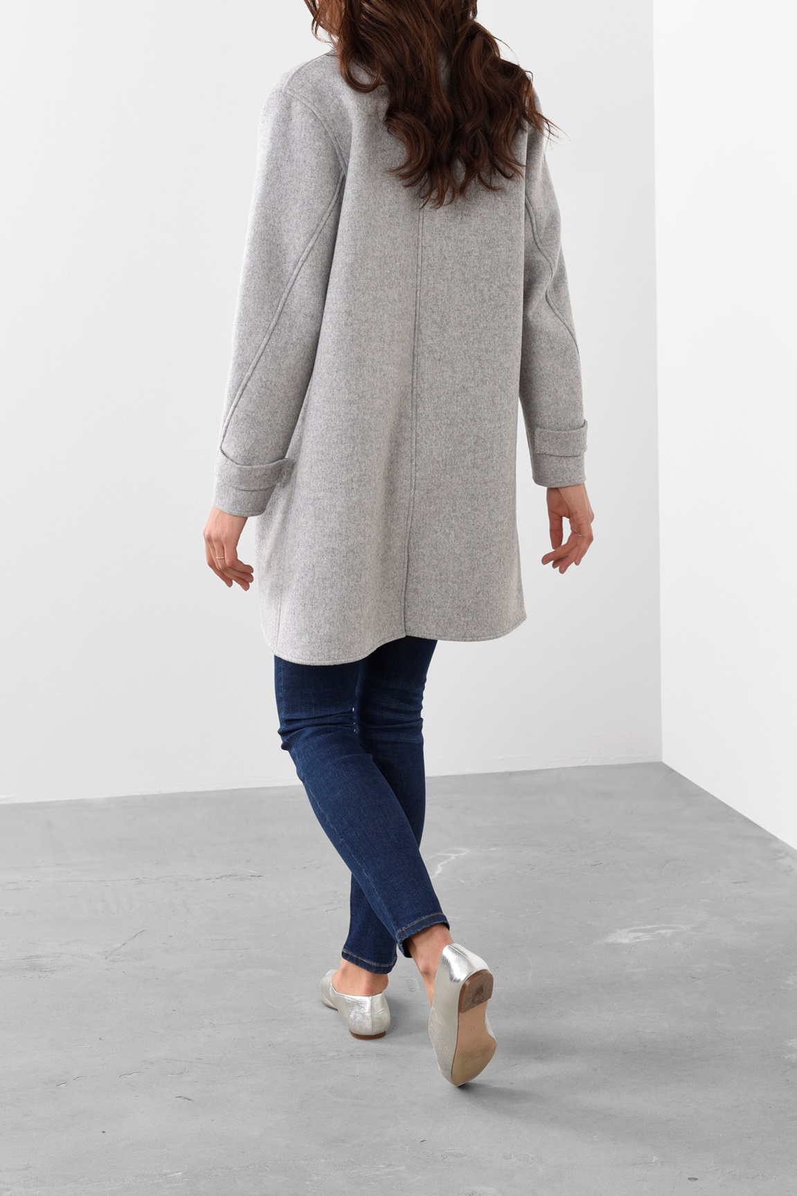 365 Alma Double Faced Coat Grey | MQ Marqet