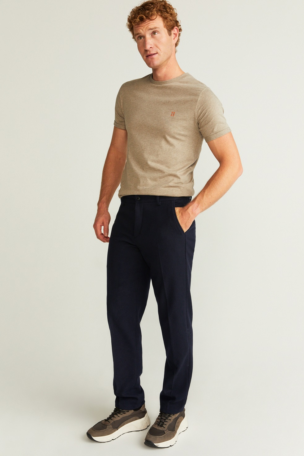 LES DEUX Como Reg Wool Suit P Dark Navy | MQ Marqet