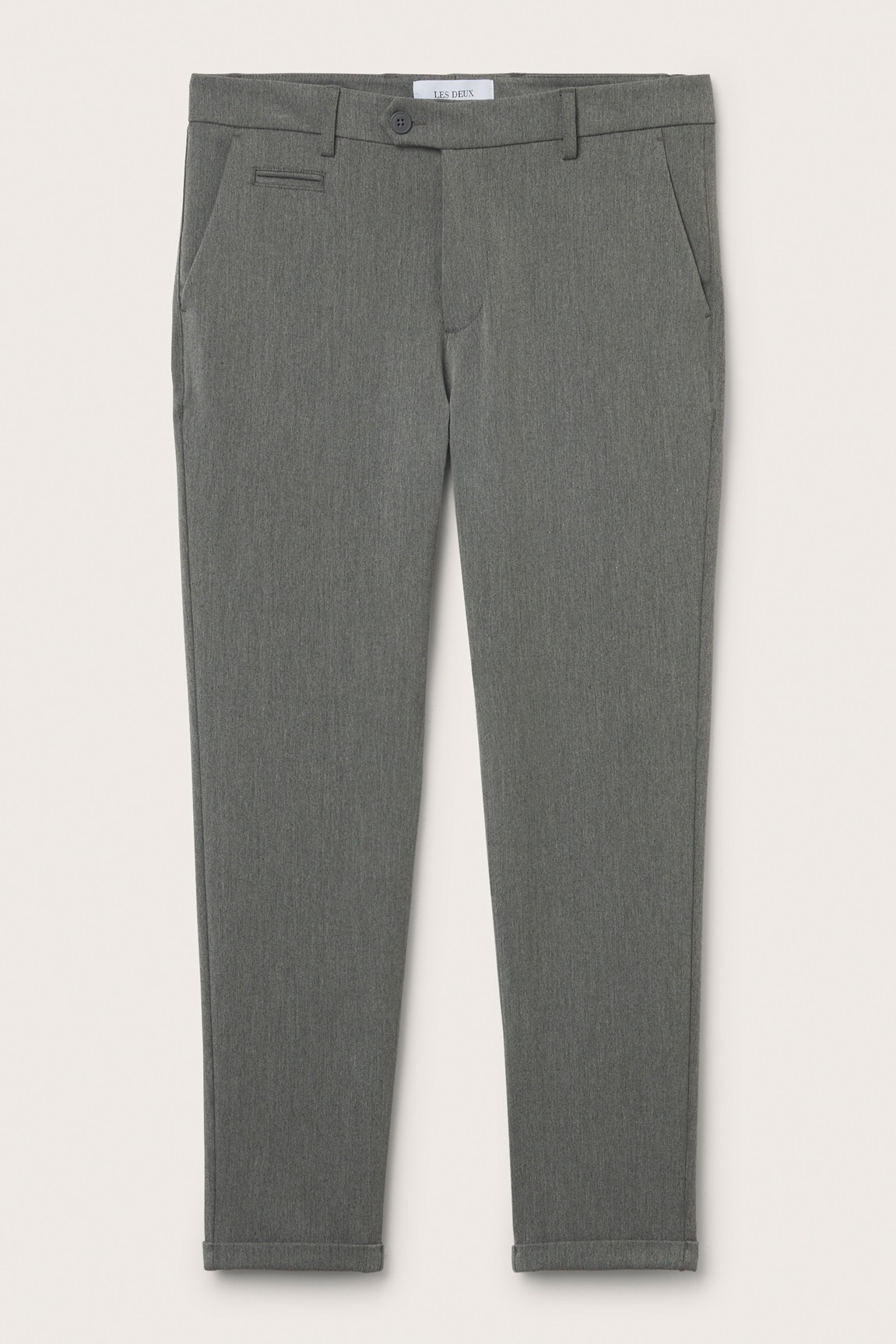 LES DEUX Como Suit Pants Grey Melange | MQ Marqet