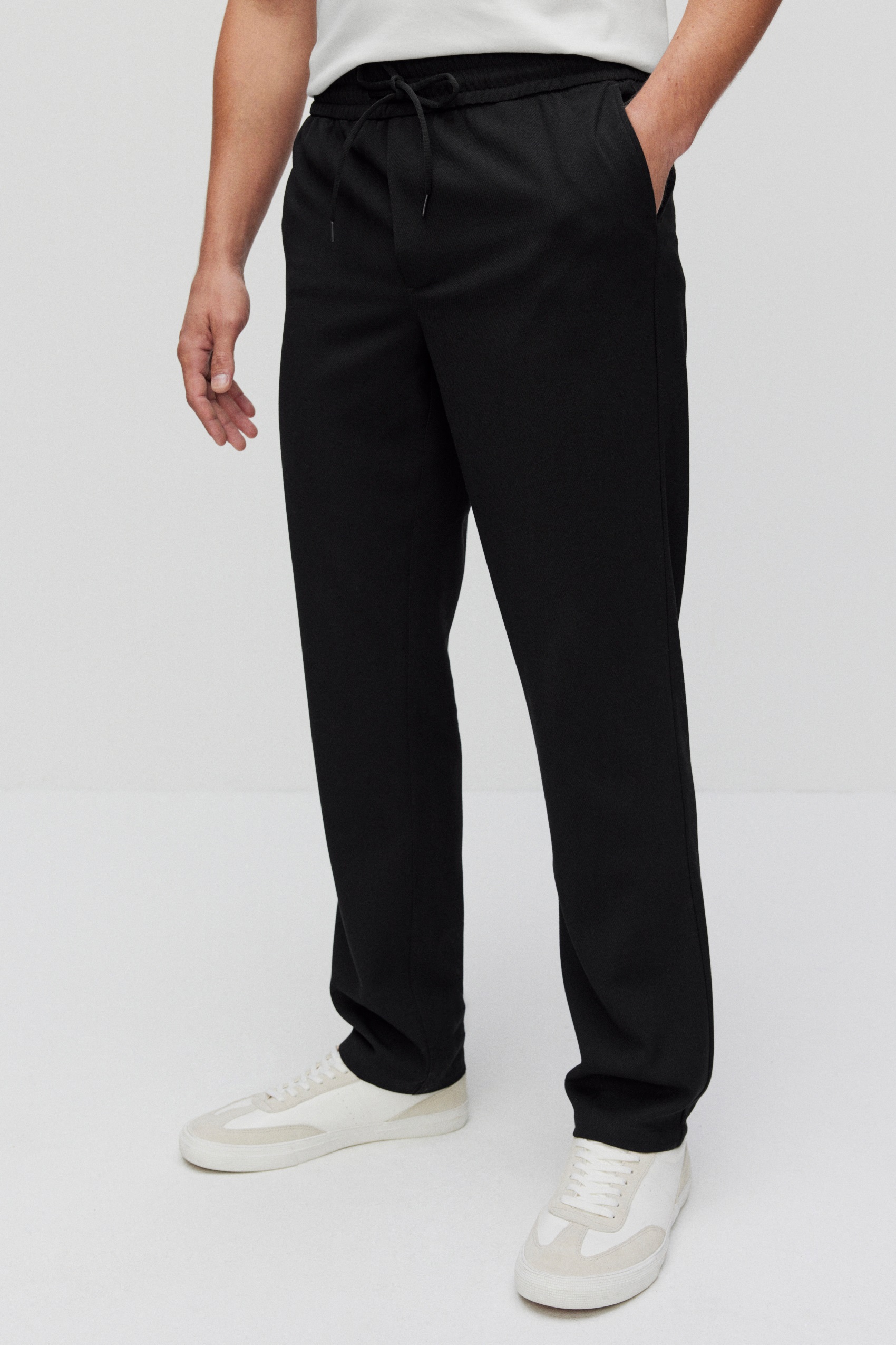 LES DEUX Patrick Melange Pant Black | MQ Marqet
