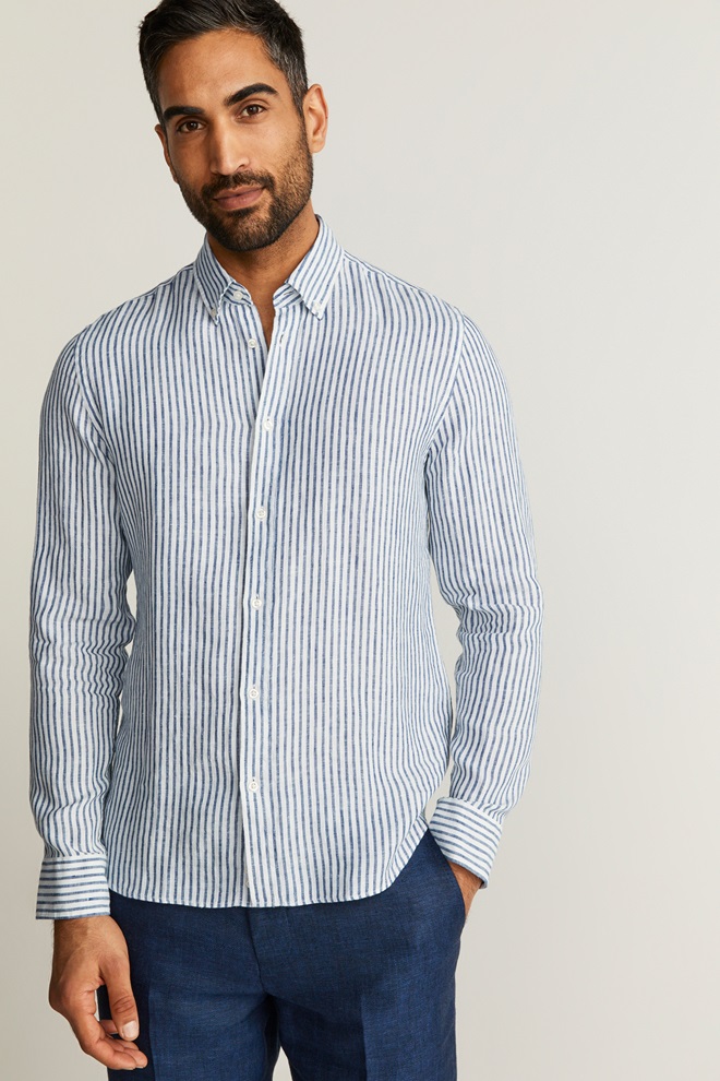 Bläck Florian Cabana Shirt Light Ecru | MQ Marqet