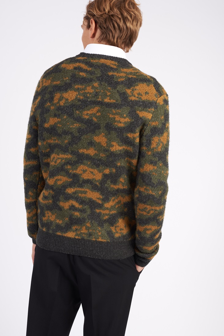 Bläck Bruce Pattern C-neck Antracite Mel | MQ Marqet