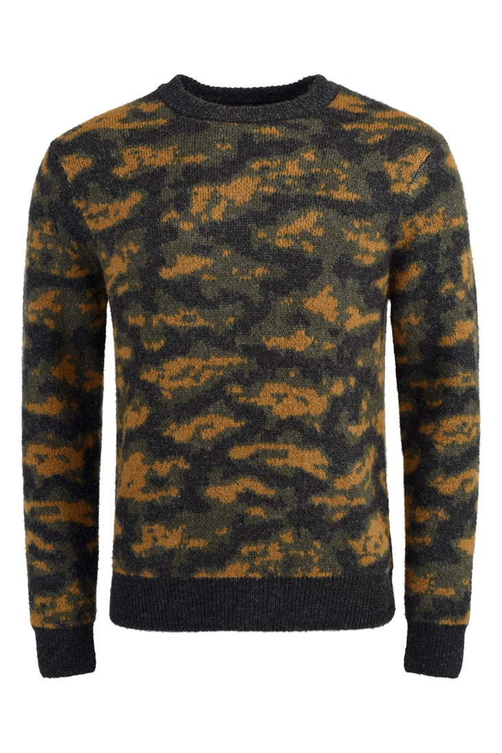 Bläck Bruce Pattern C-neck Antracite Mel | MQ Marqet