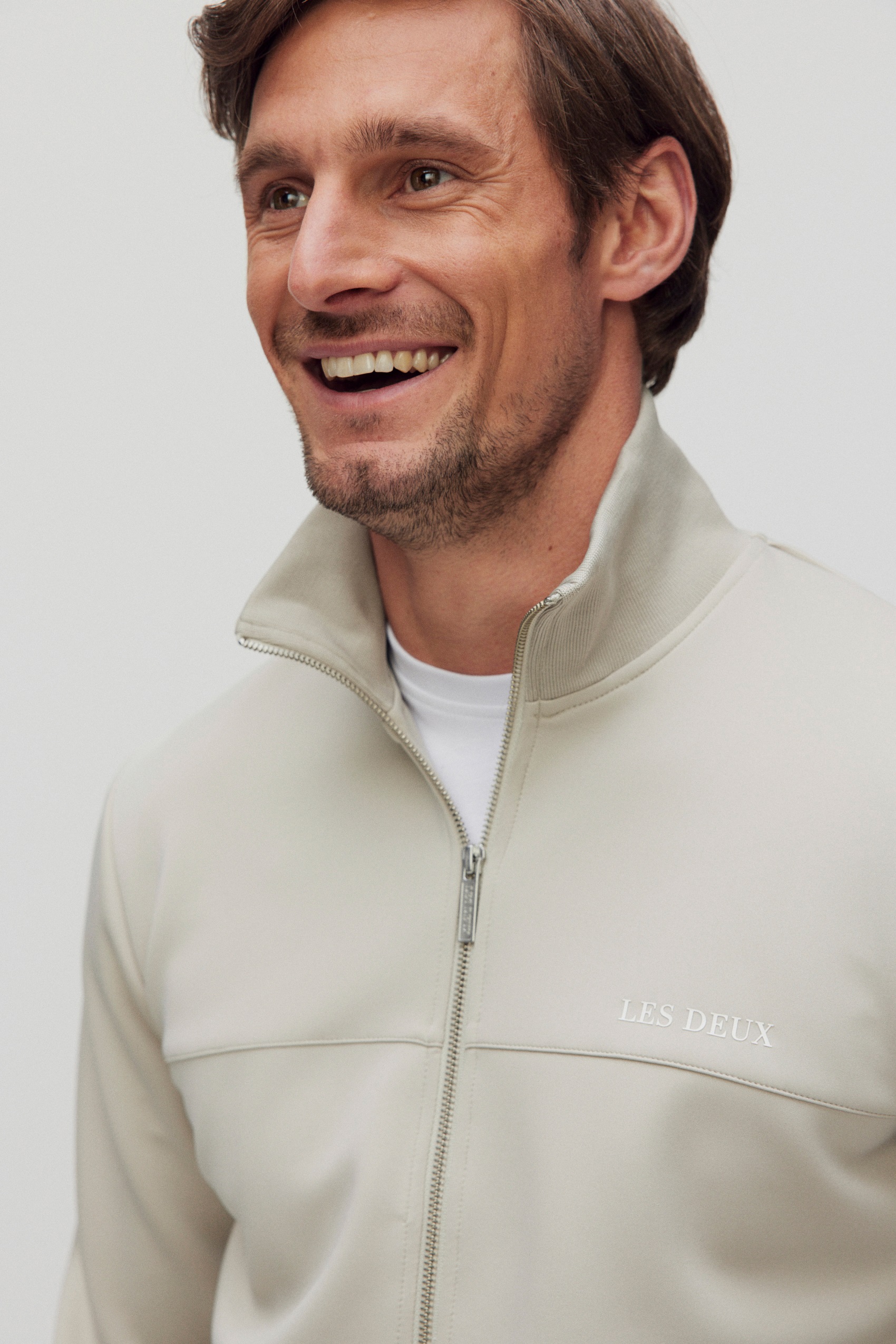 LES DEUX Ballier Track Jacket Light Sand | MQ Marqet